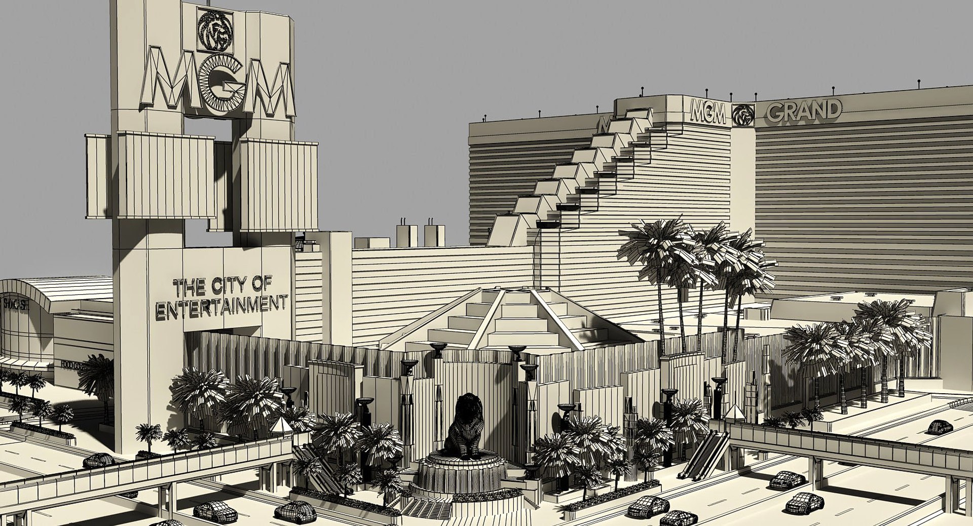Mgm Grand Building Las Vegas 3d Dxf
