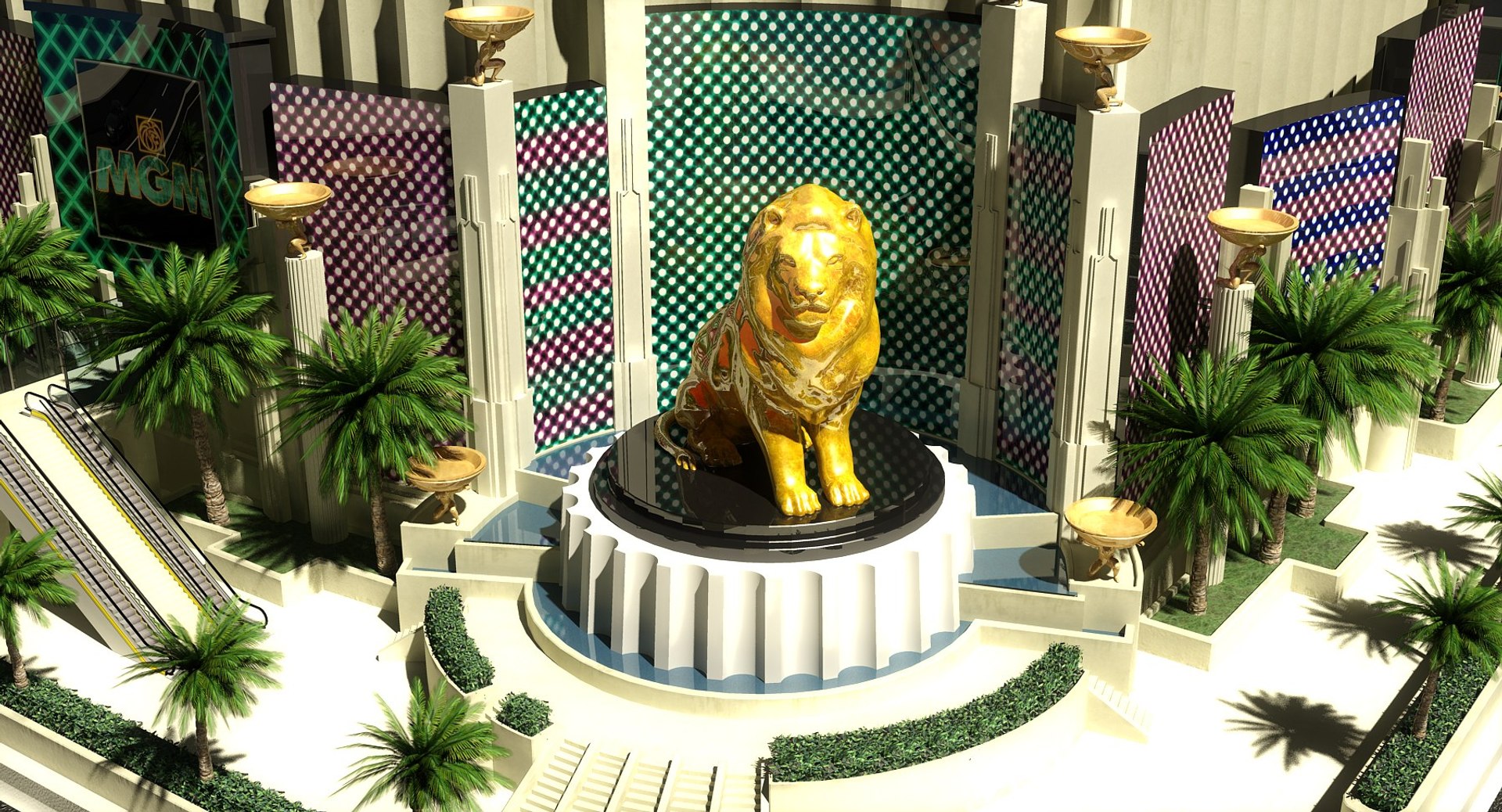 Mgm Grand Building Las Vegas 3d Dxf