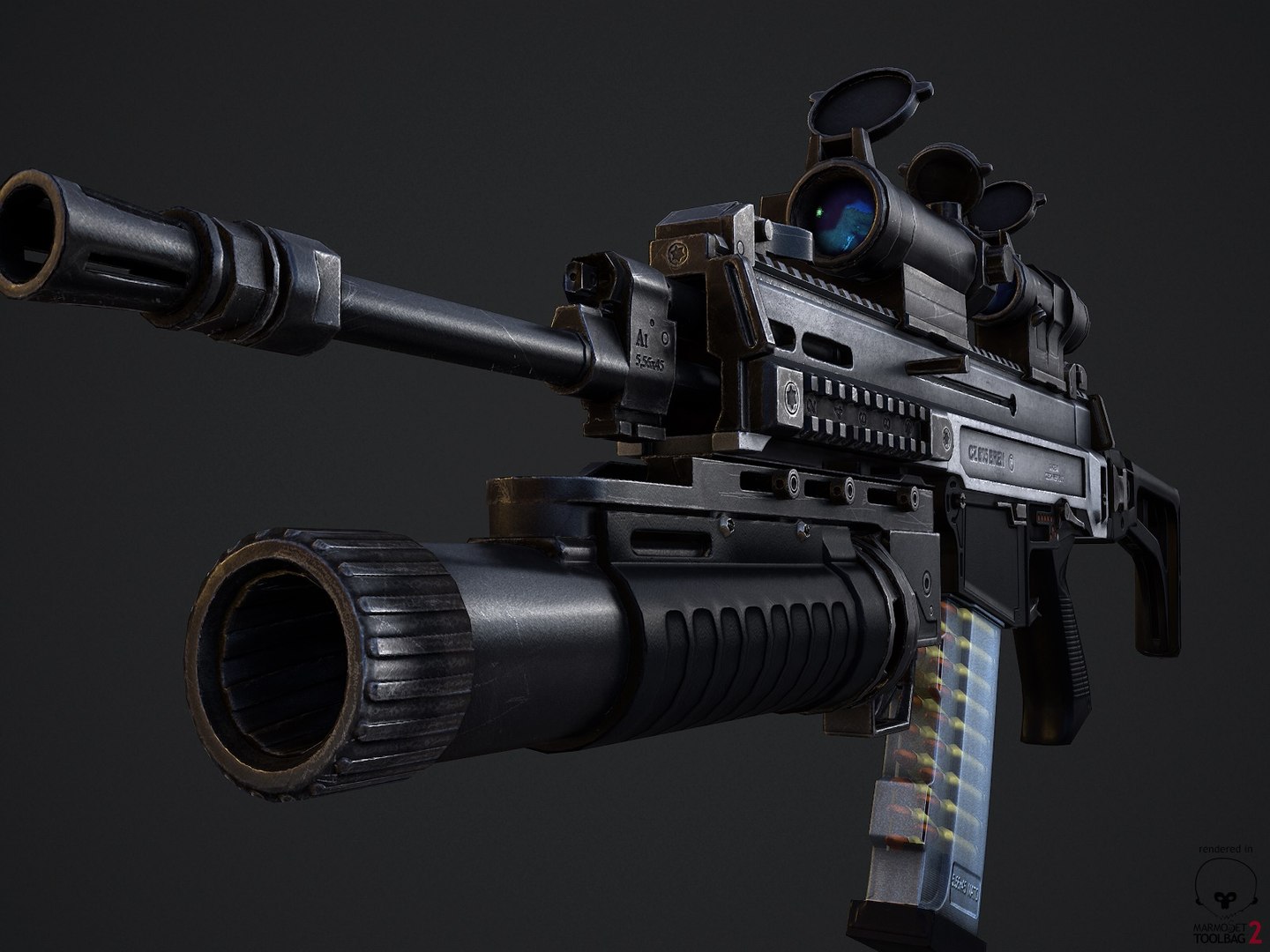 3d Model Assault Rifle Cz 805