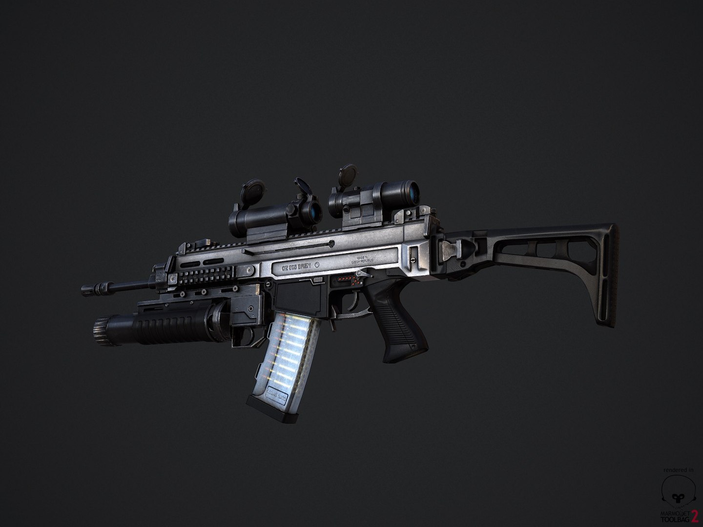 3d Model Assault Rifle Cz 805