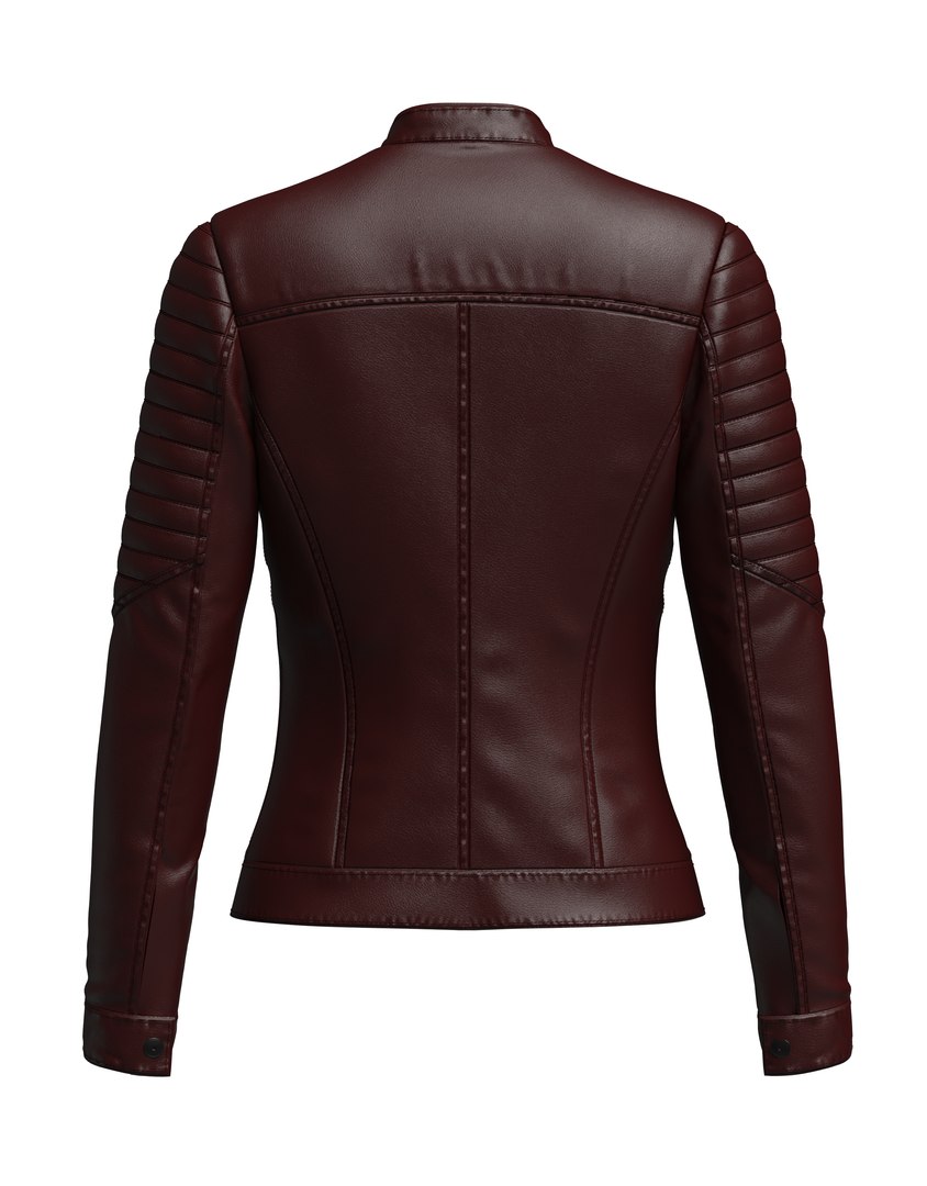 Female Leather Jacket 3D - TurboSquid 2156255
