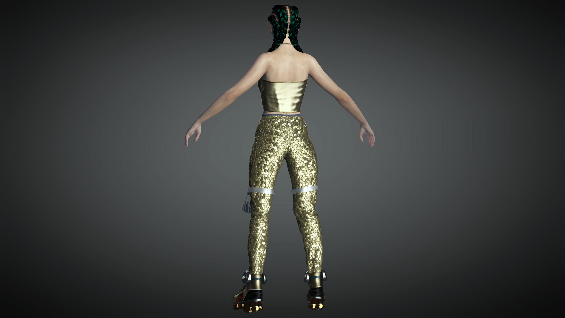 Cyber Punk Female Character 13 3D Model - TurboSquid 1888541
