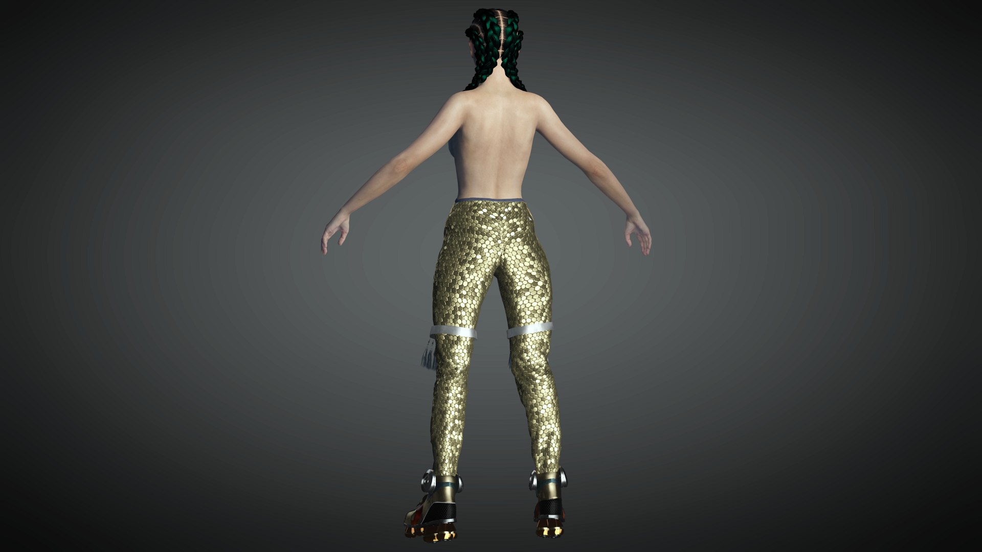 Cyber Punk Female Character 13 3D Model - TurboSquid 1888541