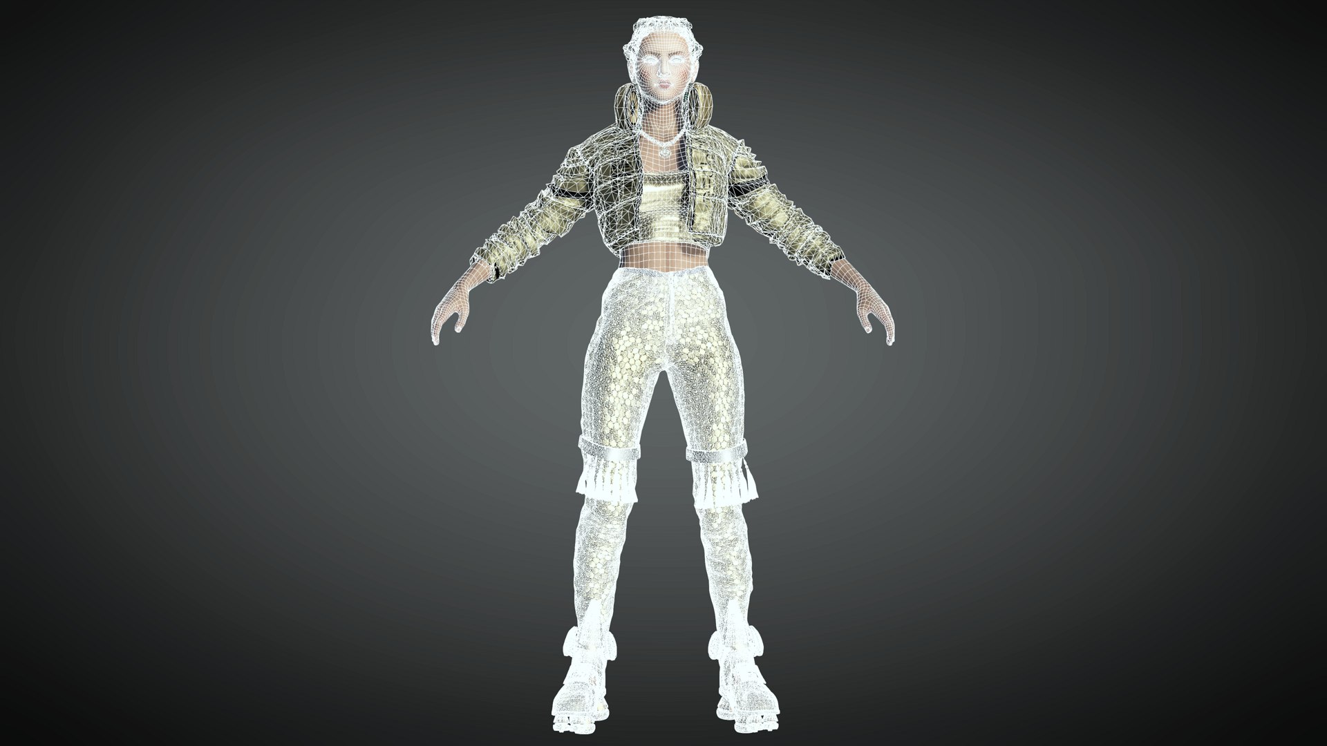 Cyber Punk Female Character 13 3D Model - TurboSquid 1888541