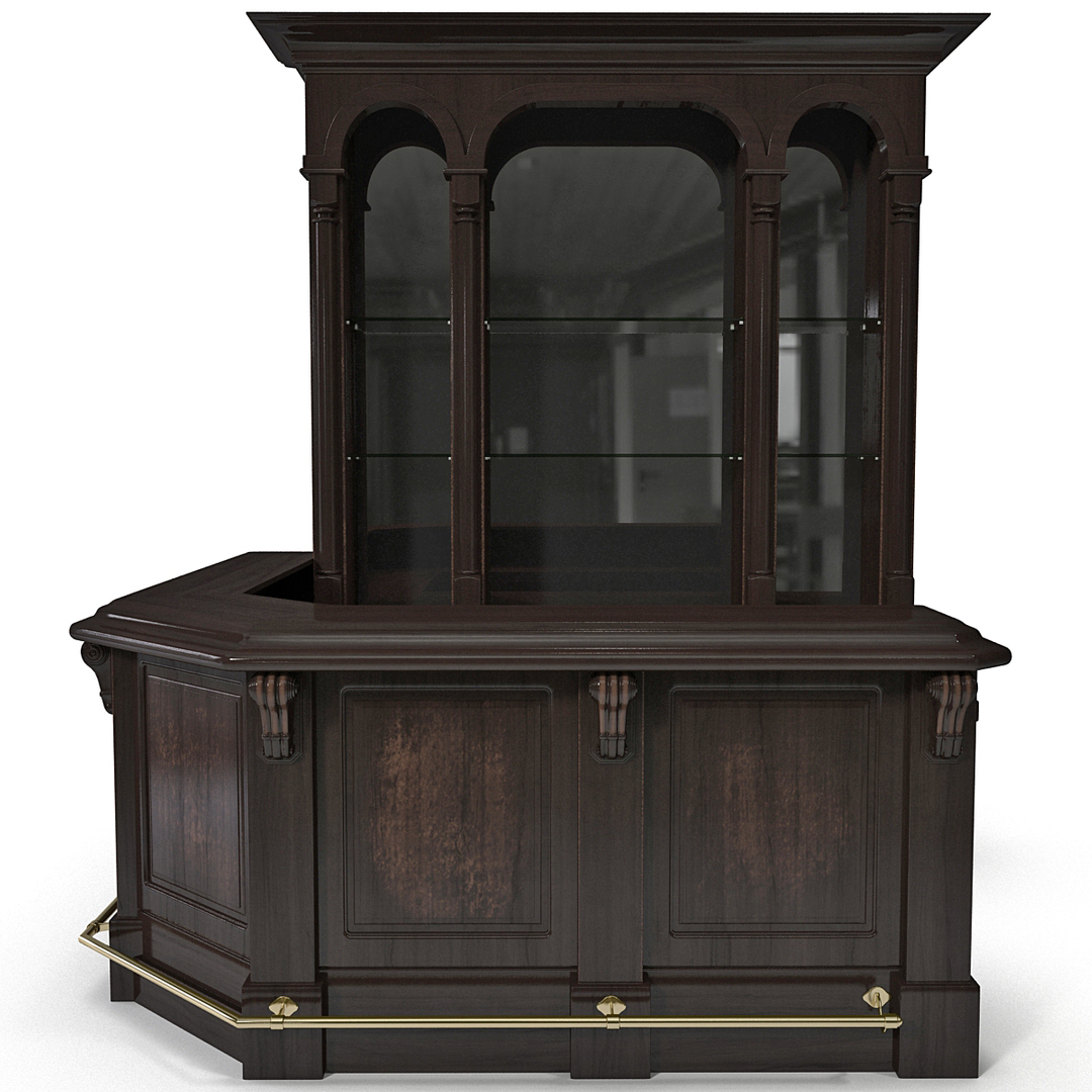 bar counter 3d model