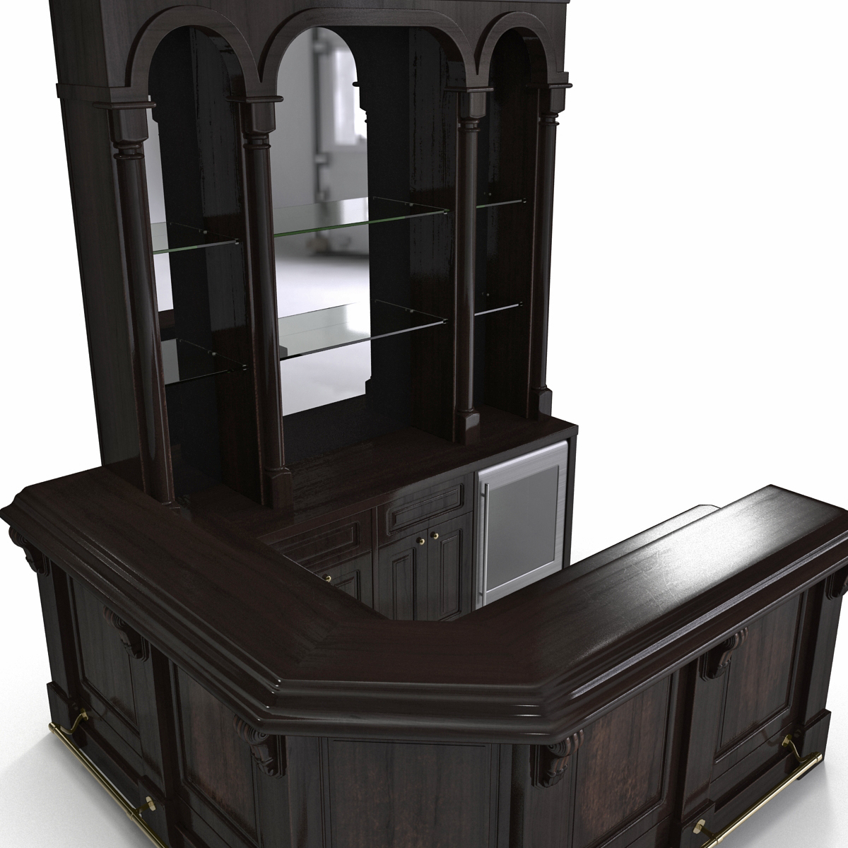 bar counter 3d model