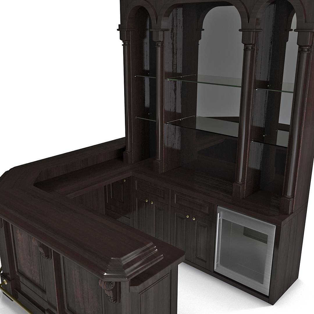 bar counter 3d model