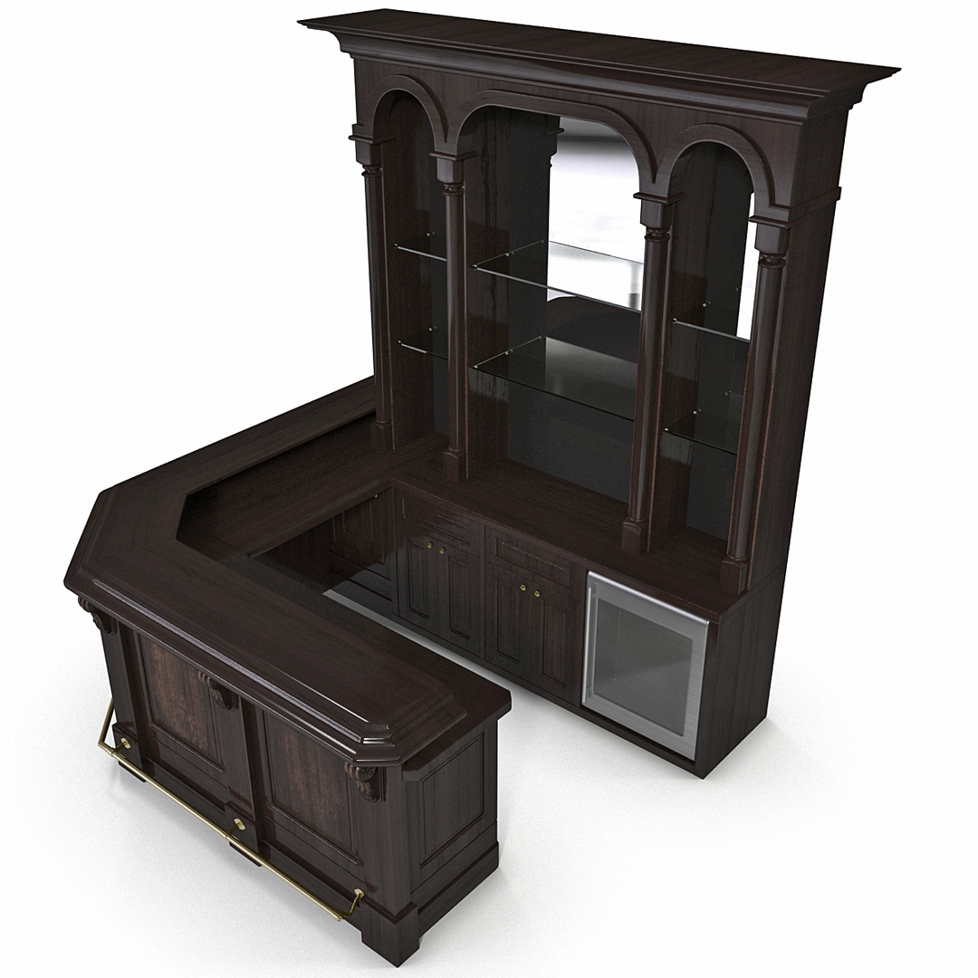 bar counter 3d model