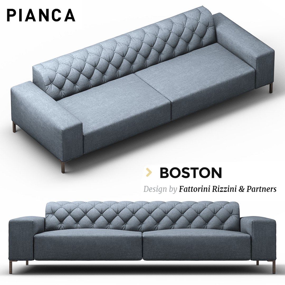 Boston Sofa 3D Model - TurboSquid 1195908