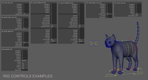 Cat rigged fur 2 3D - TurboSquid 1305309