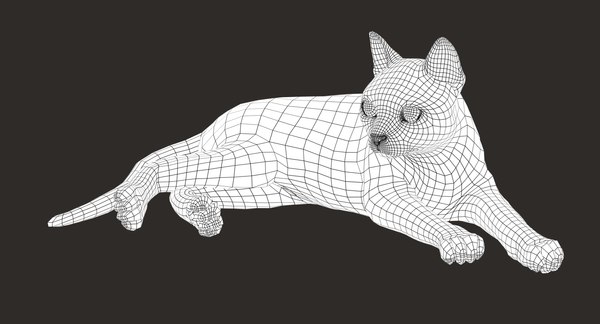 Cat rigged fur 2 3D - TurboSquid 1305309