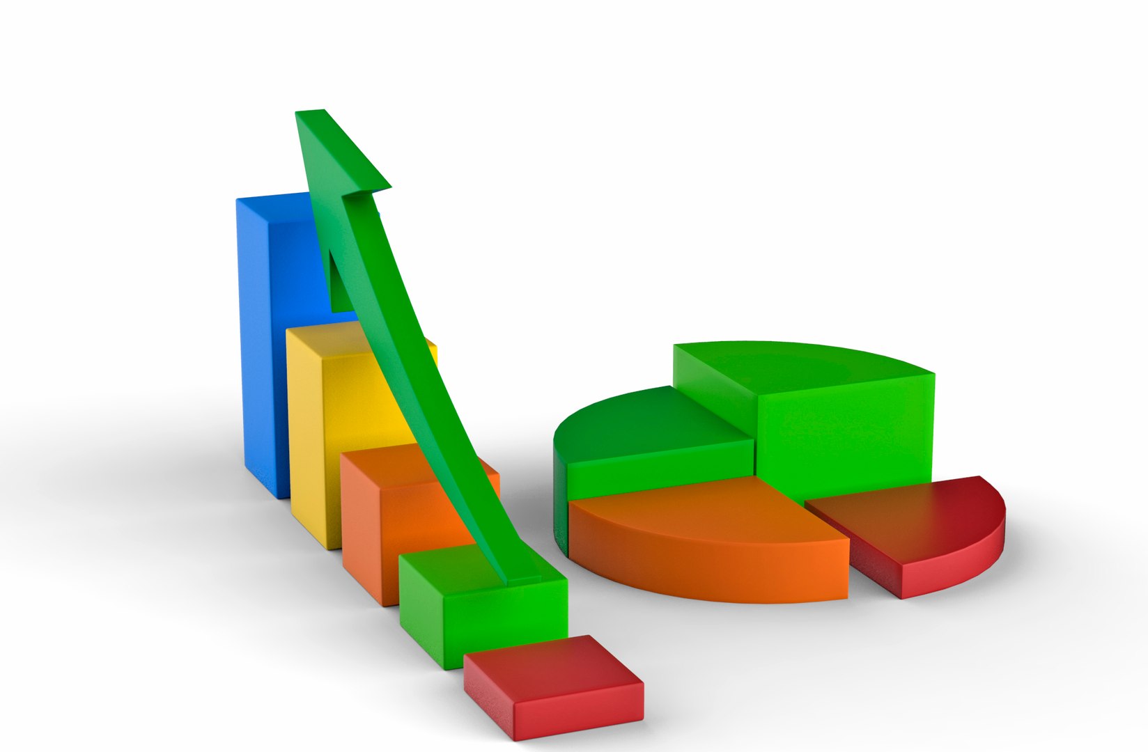 Bar Pia Chart Model - TurboSquid 1483413