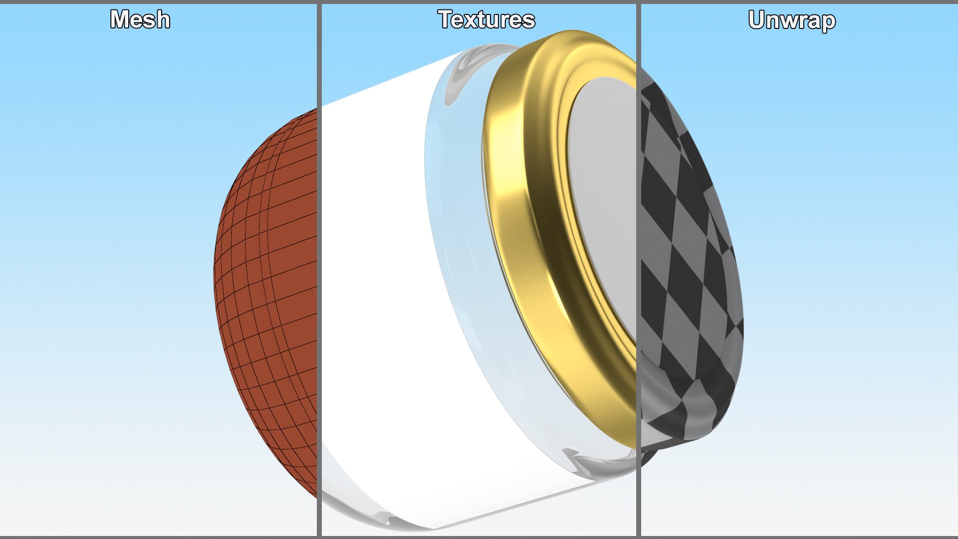 Glass Small Jar With Label 3D Model - TurboSquid 2222840