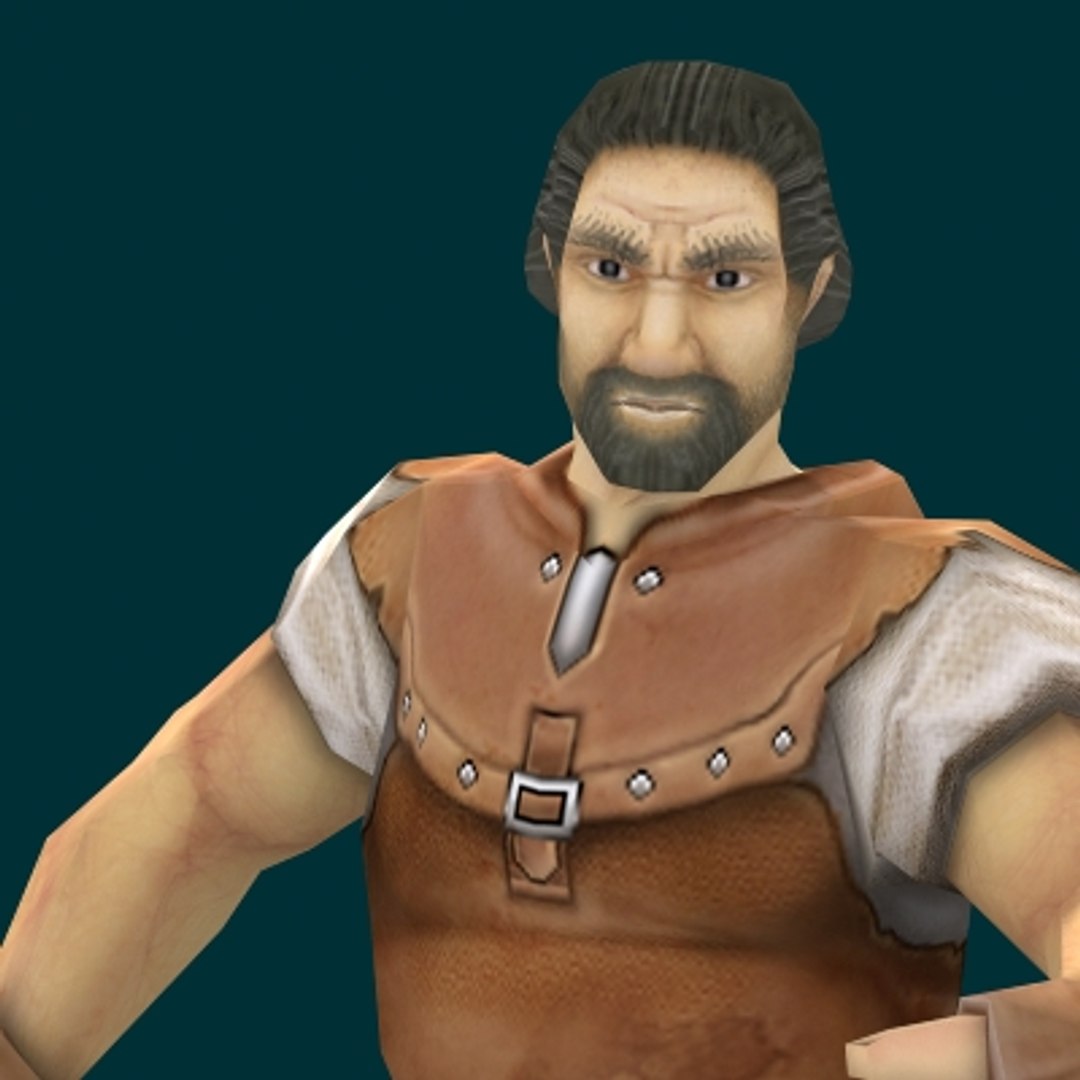 Villager Character 3d Max