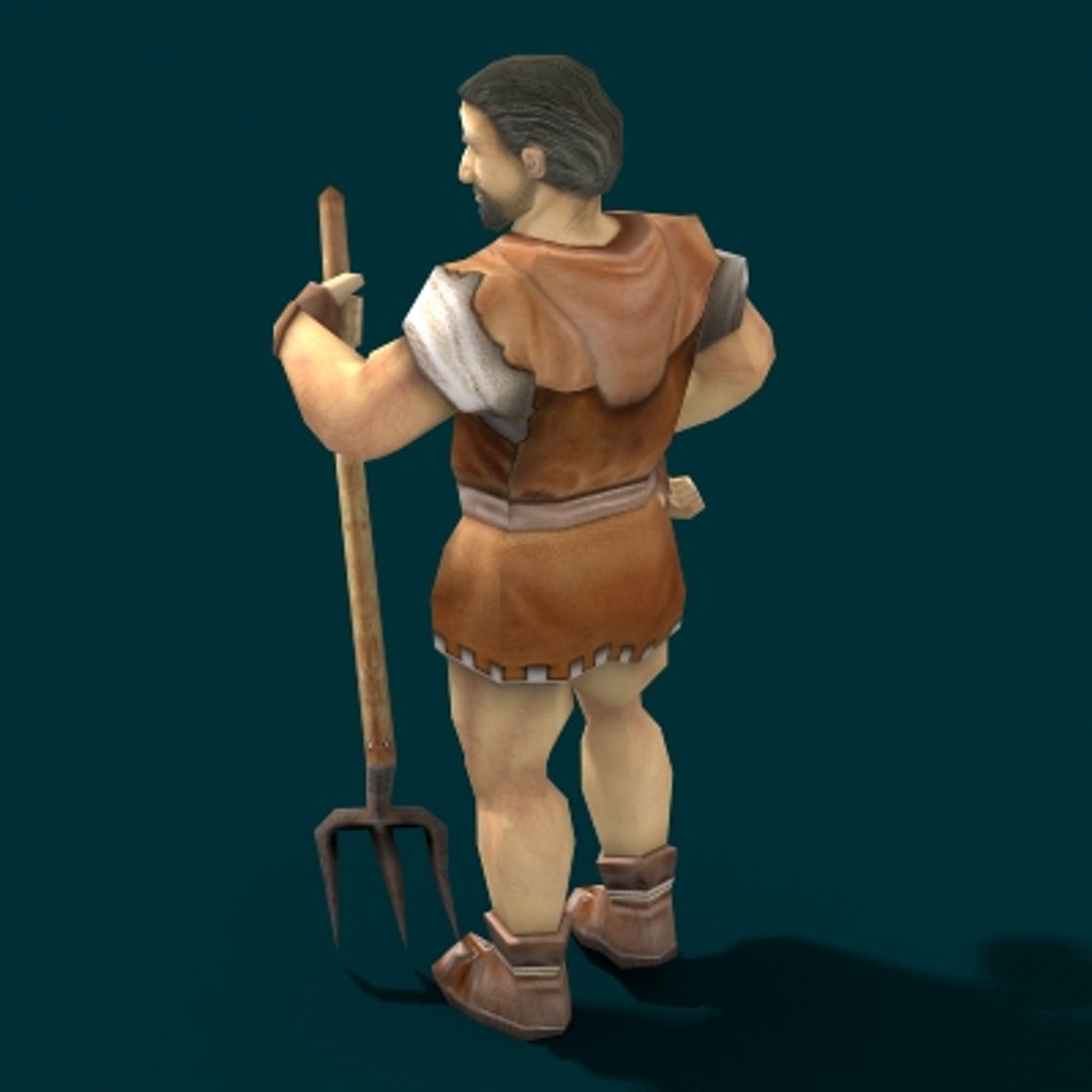 Villager Character 3d Max