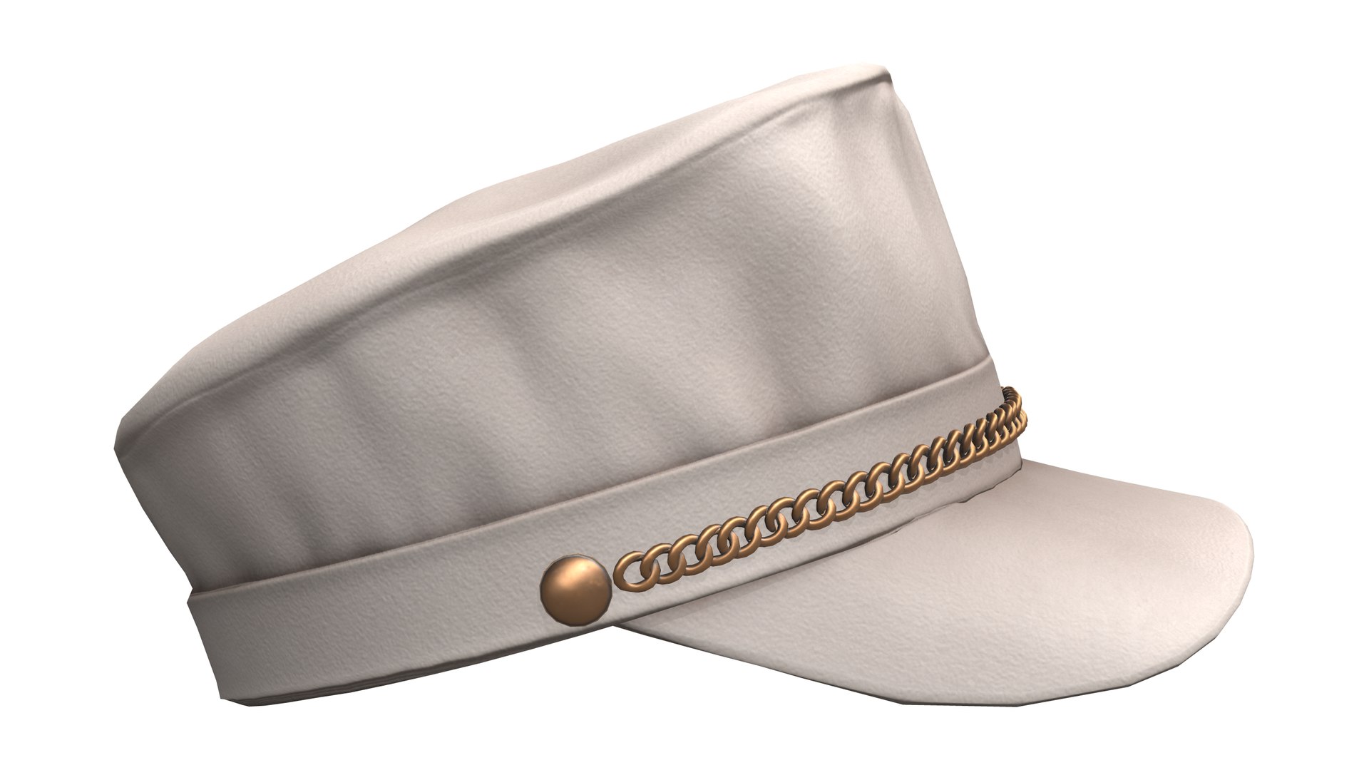 Women White Fashion Captain Marin Hat Model - TurboSquid 1989547
