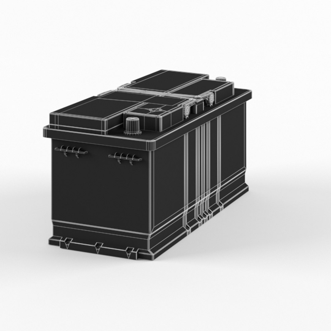 Car Battery Model - TurboSquid 1350447