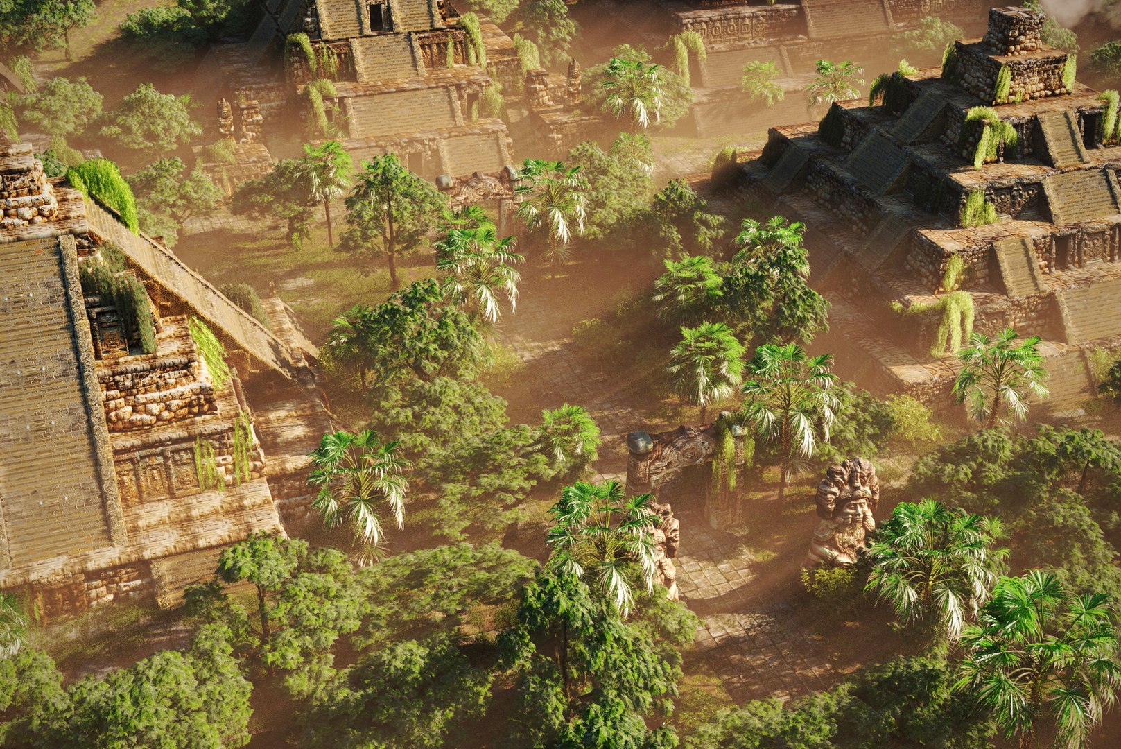 Aztec Pyramids Scene 3D - TurboSquid 2090001