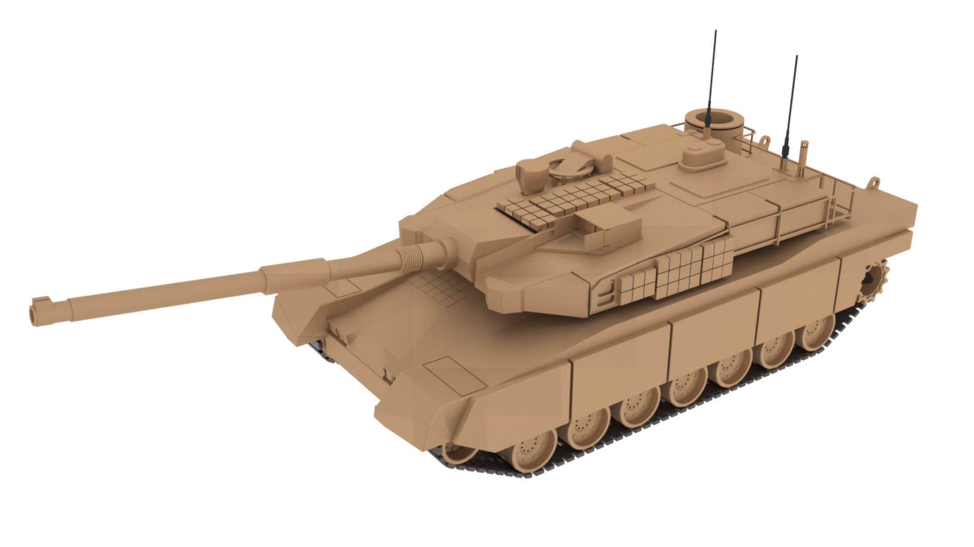 3D M1A1 ABRAMS Model - TurboSquid 1976863