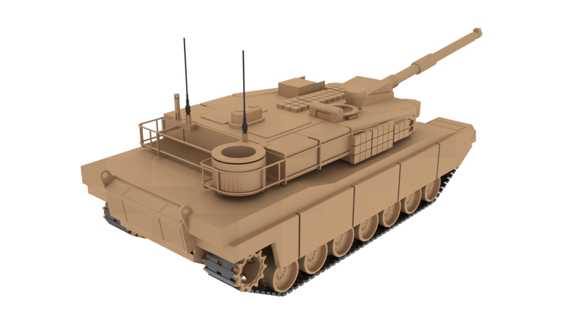 3D M1A1 ABRAMS Model - TurboSquid 1976863