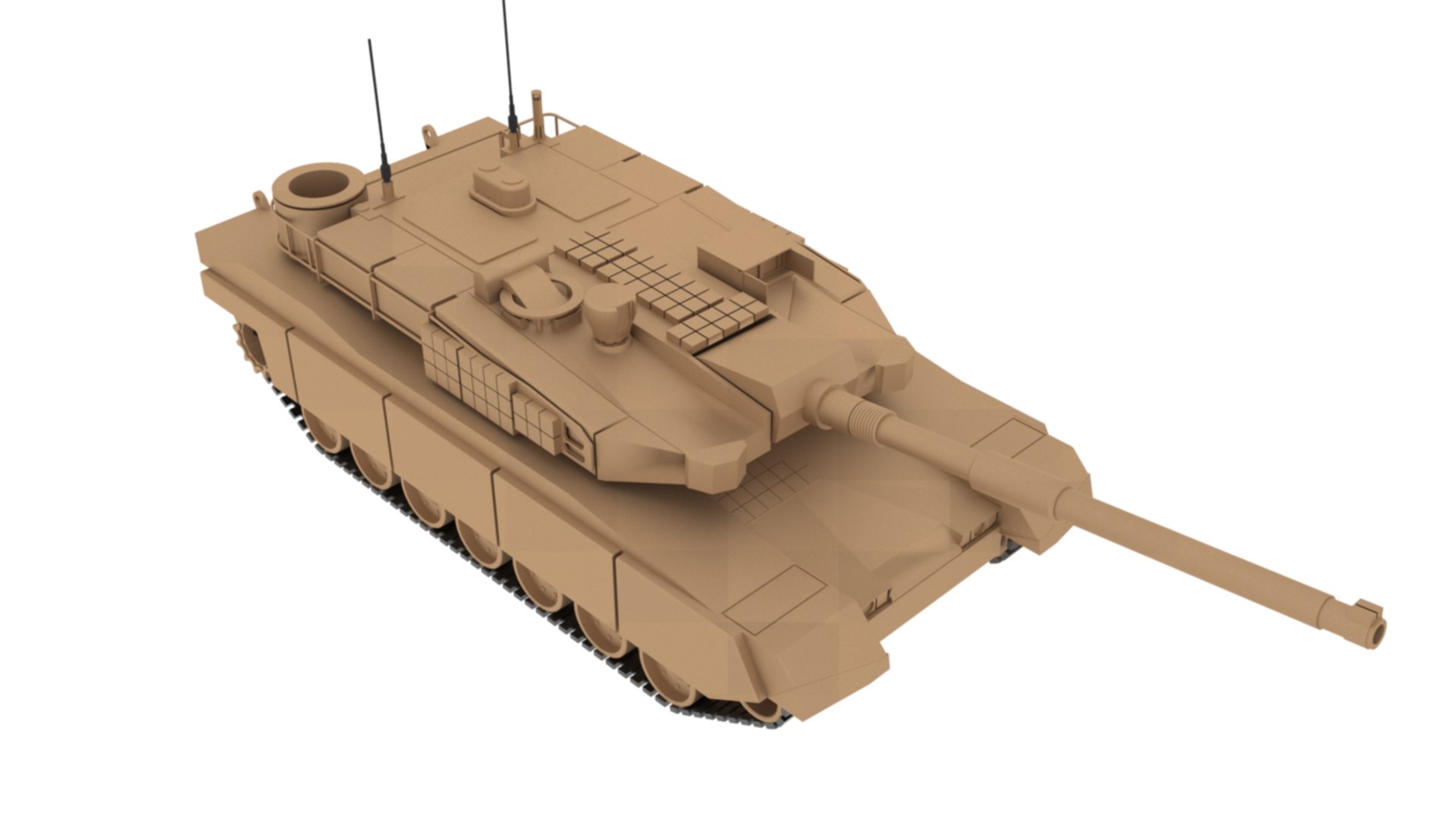 3D M1A1 ABRAMS Model - TurboSquid 1976863