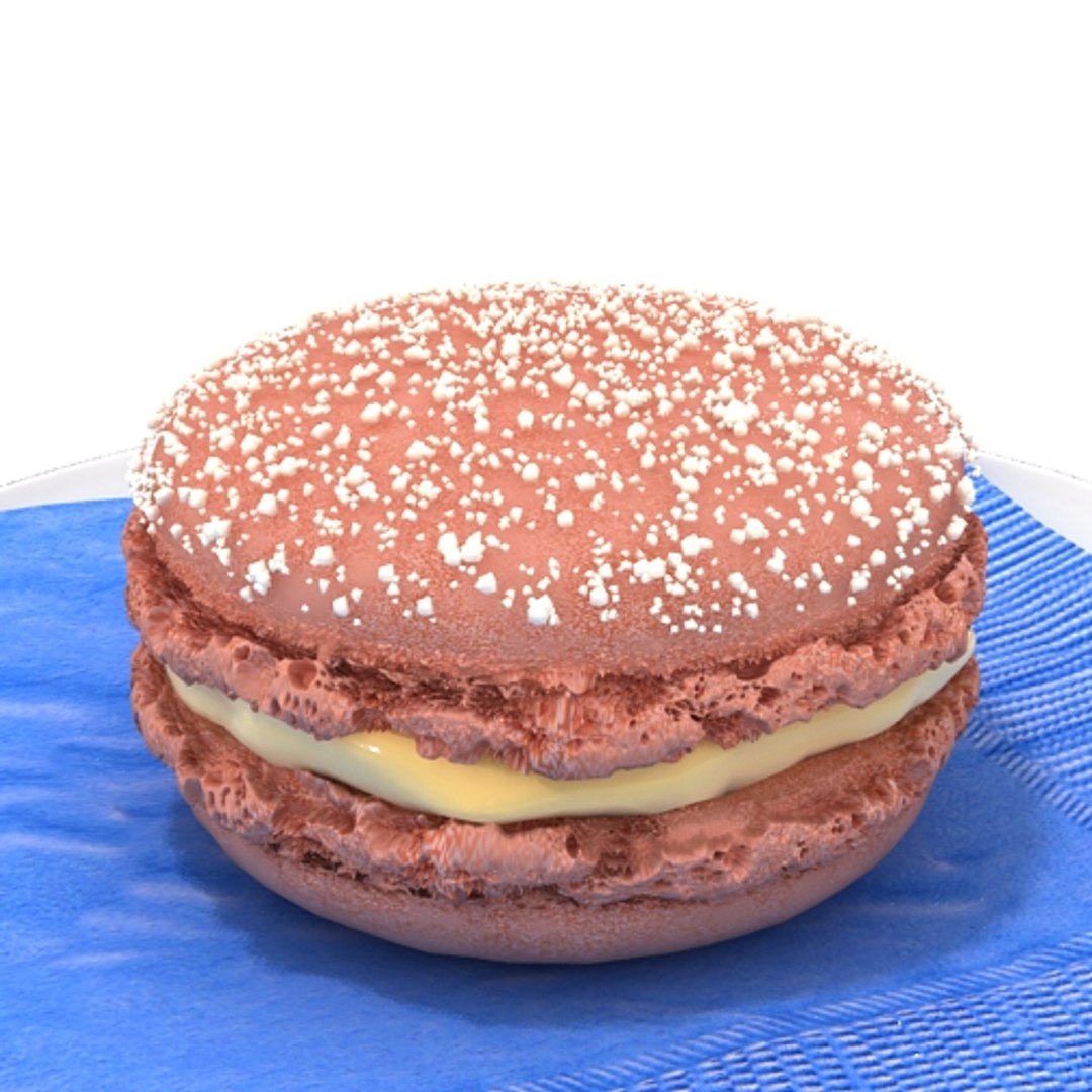 3d macaron 002 model
