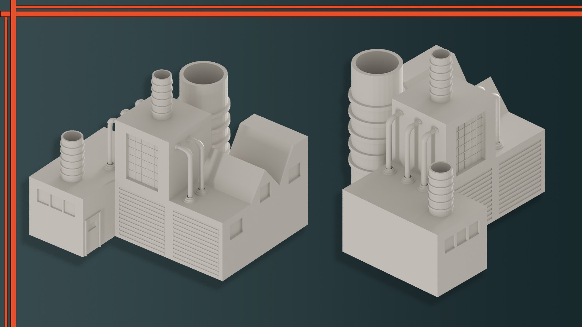 3D Model Factory Building VOL-03 - TurboSquid 2220182