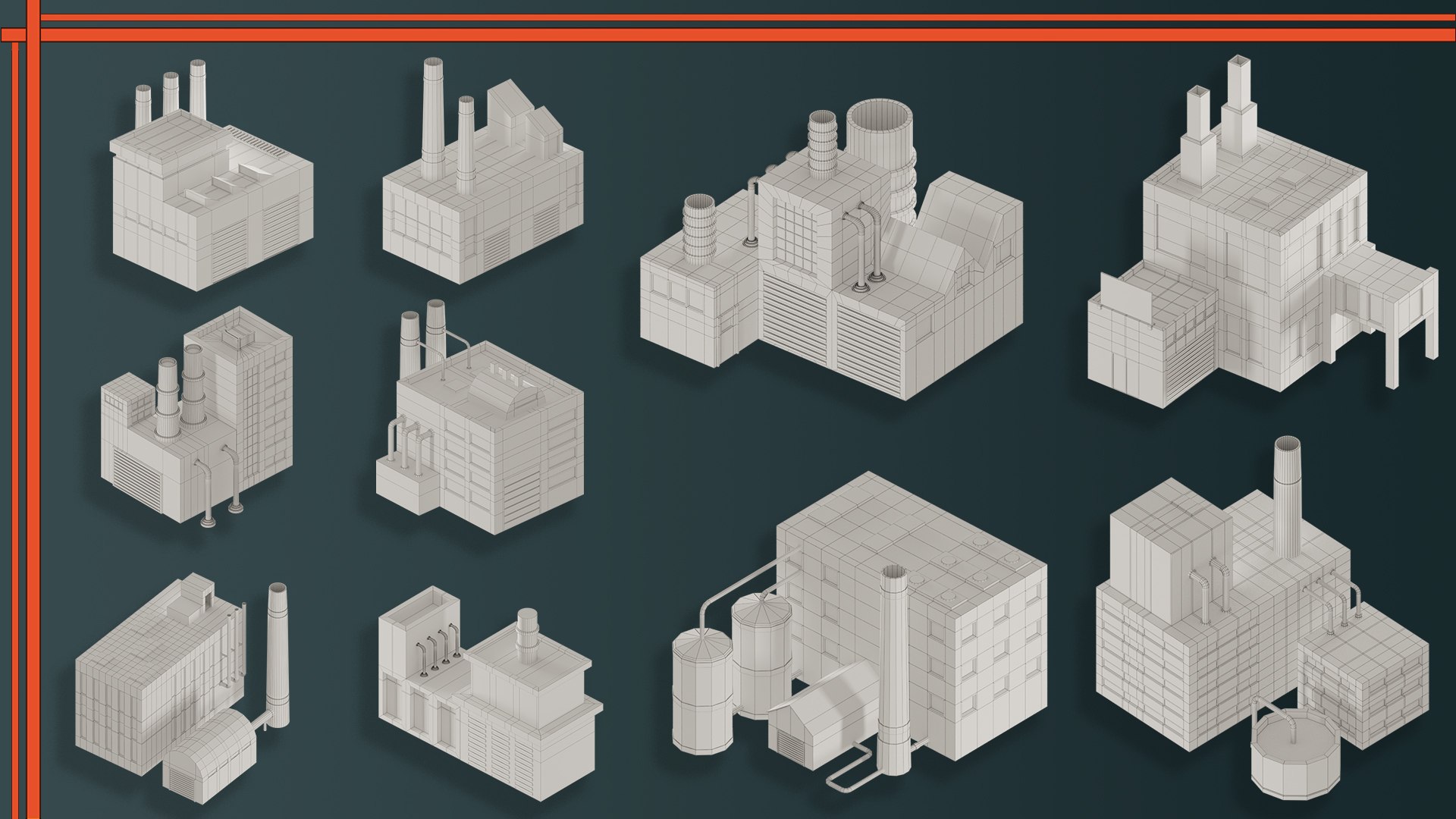 3D Model Factory Building VOL-03 - TurboSquid 2220182