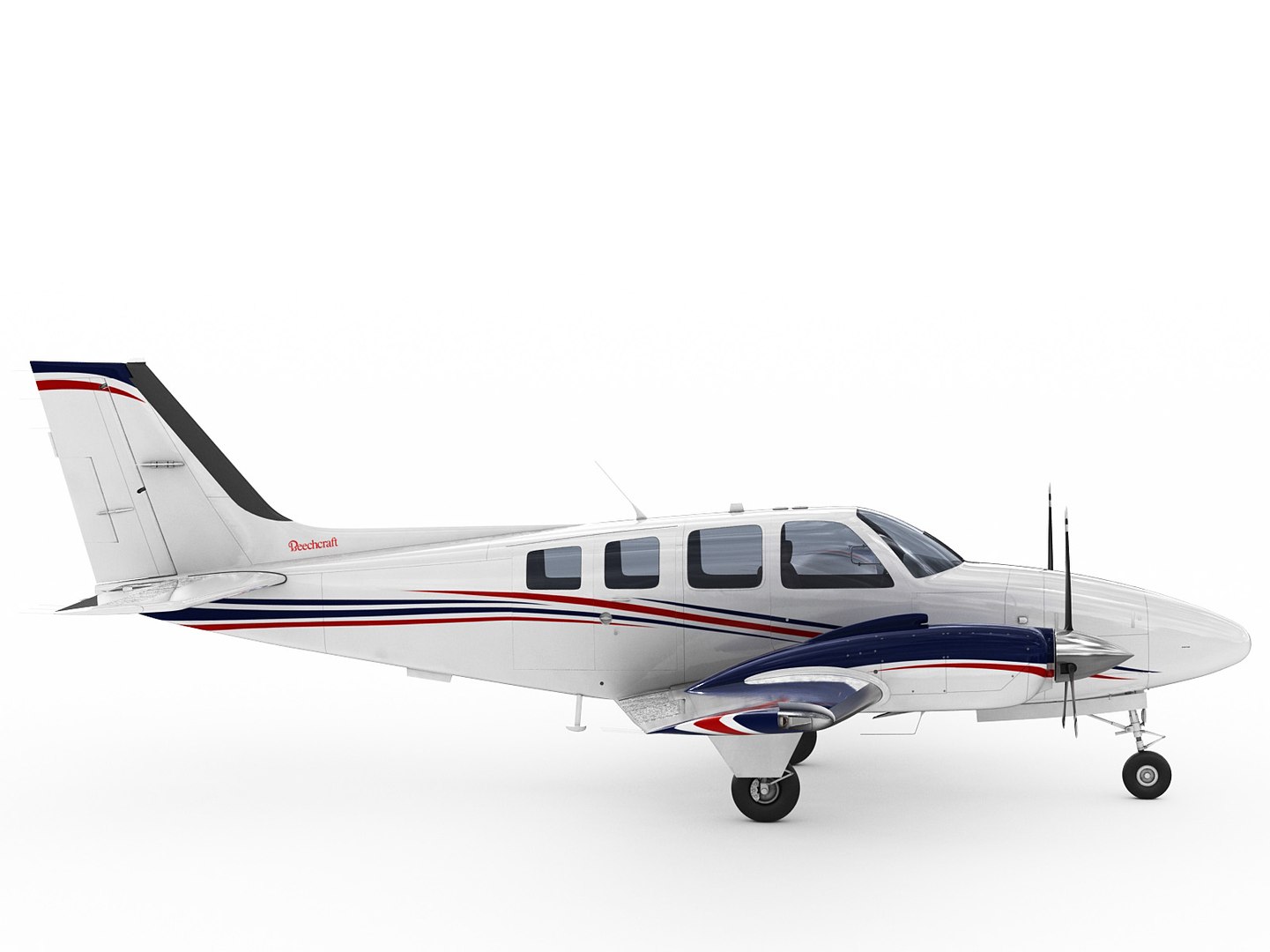 3d Model Beechcraft Baron G58