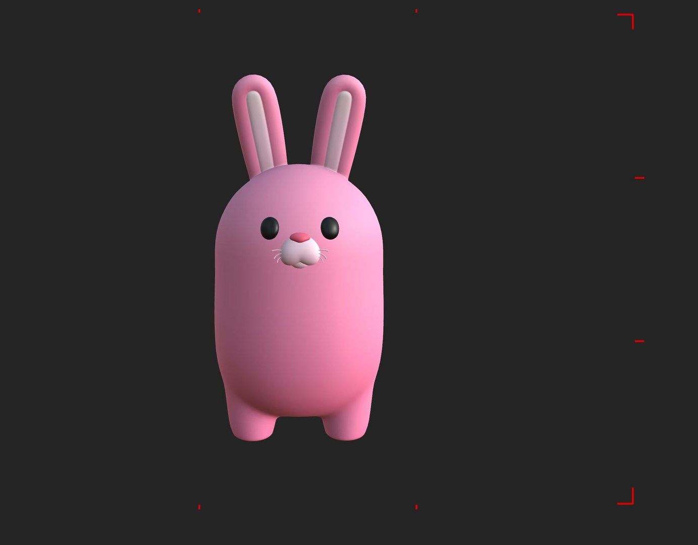 3D Pink Bunny Character - TurboSquid 2318774