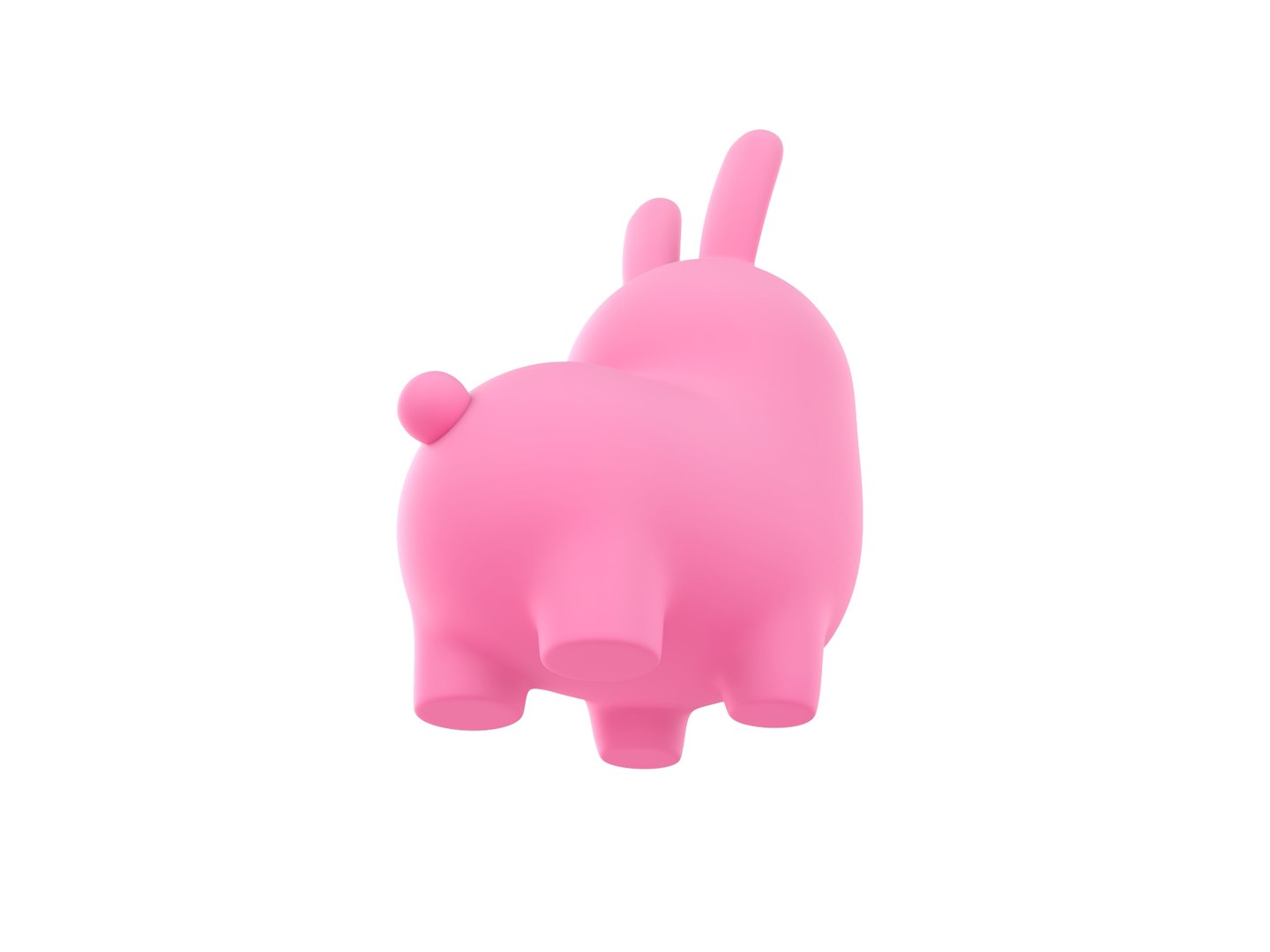 3D Pink Bunny Character - TurboSquid 2318774