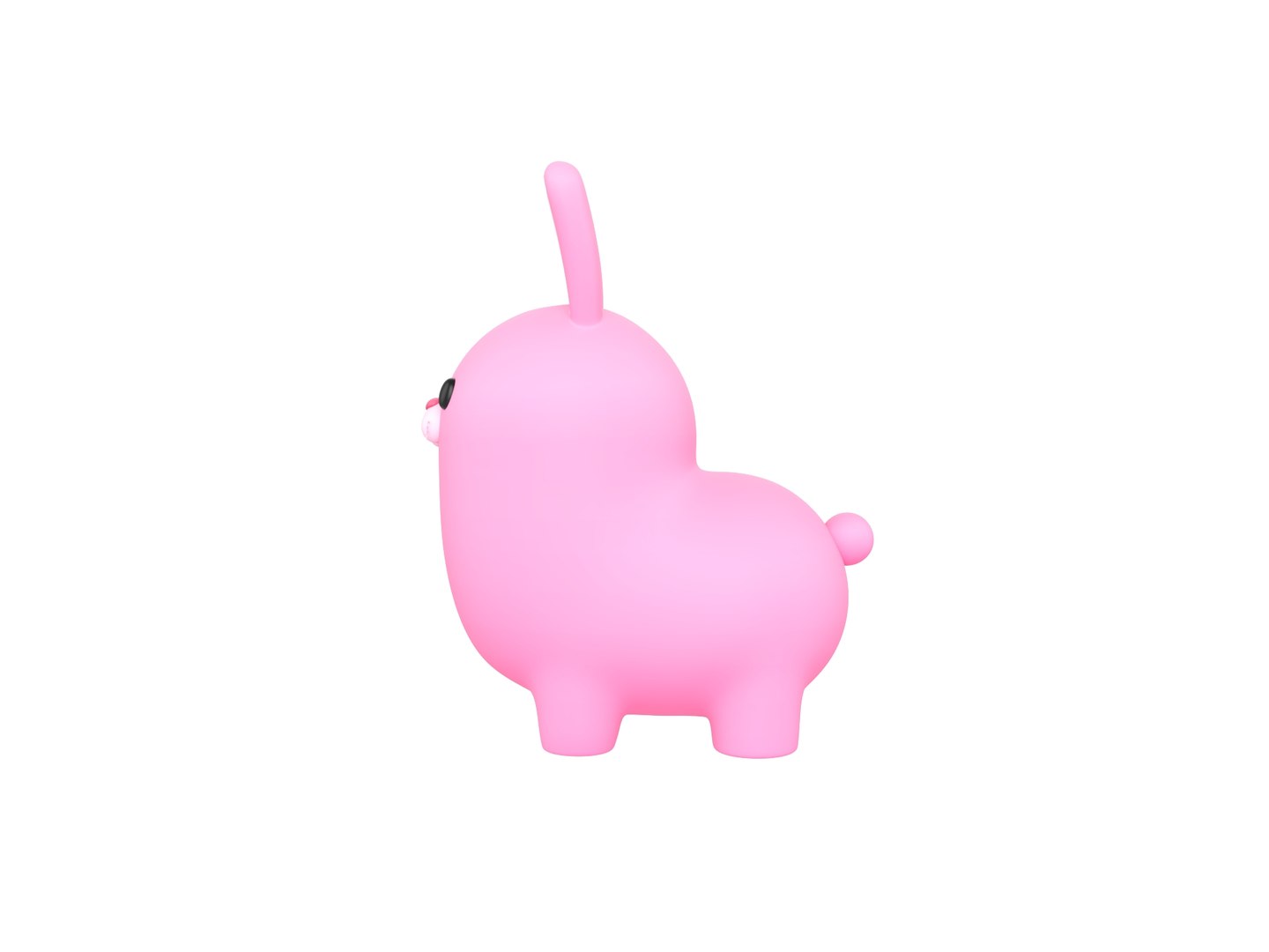 3D Pink Bunny Character - TurboSquid 2318774
