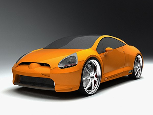 maya mitsubishi eclipse concept-e car concept