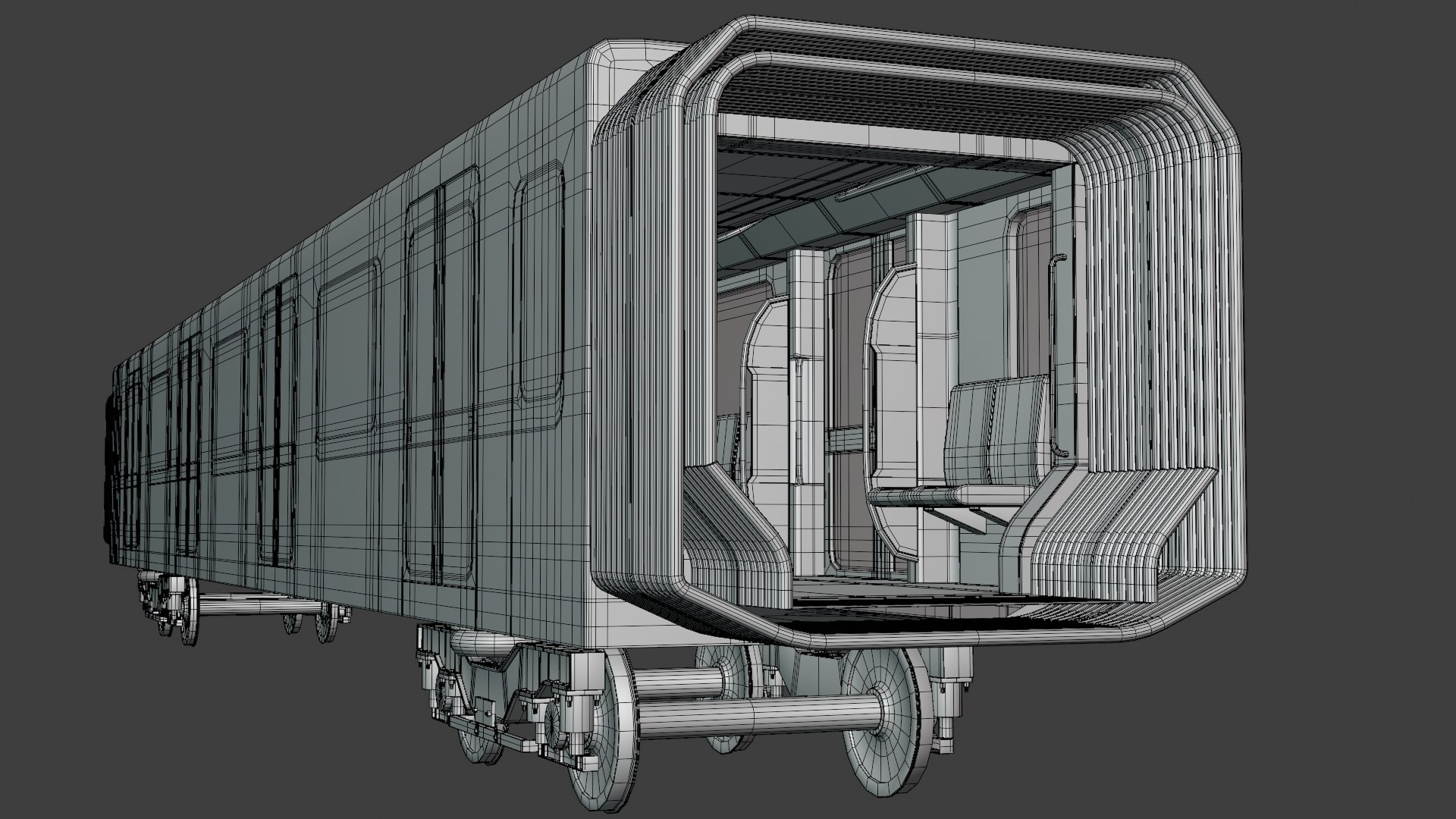 3D Metro middle coach concept model - TurboSquid 2163271