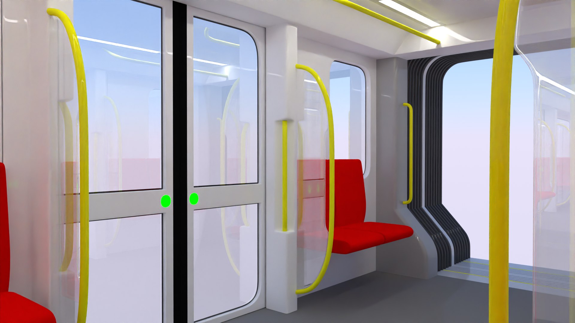 3D Metro middle coach concept model - TurboSquid 2163271