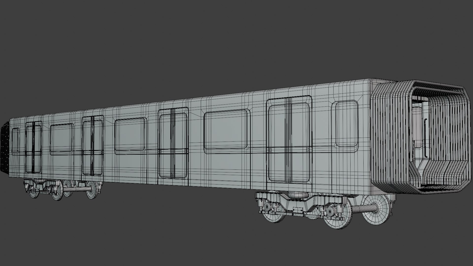 3D Metro middle coach concept model - TurboSquid 2163271