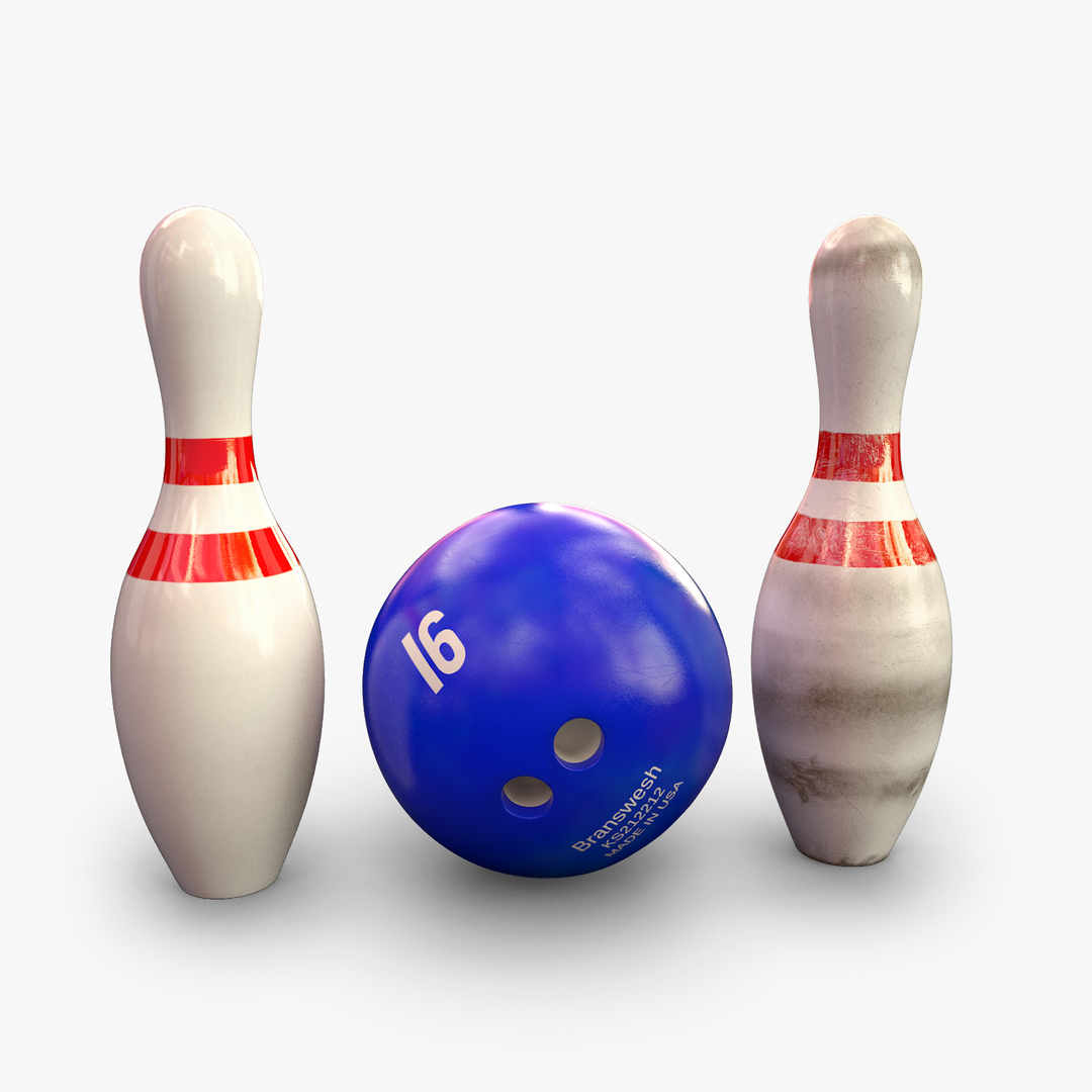Bowling Pins On Lane