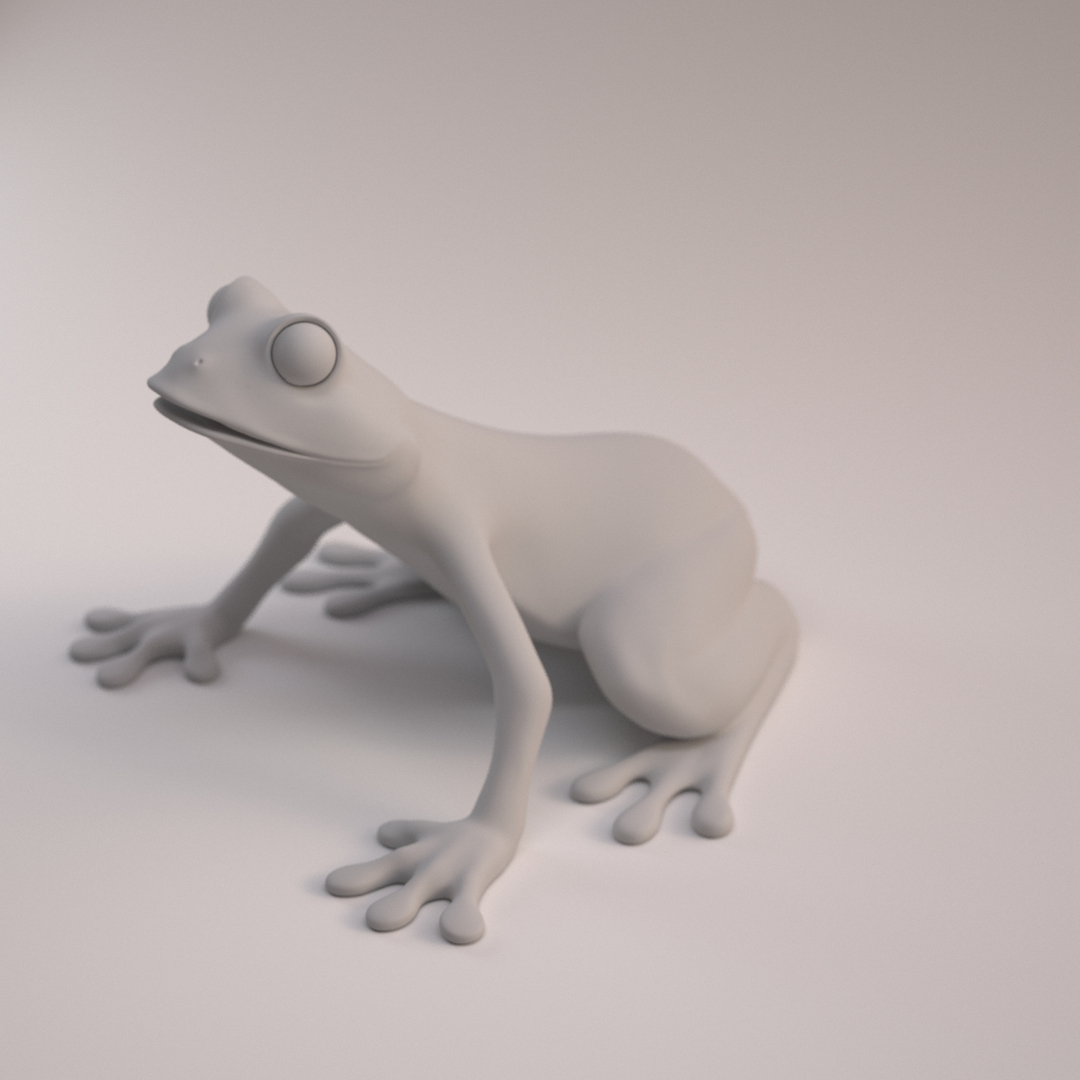3d Frog Print Model