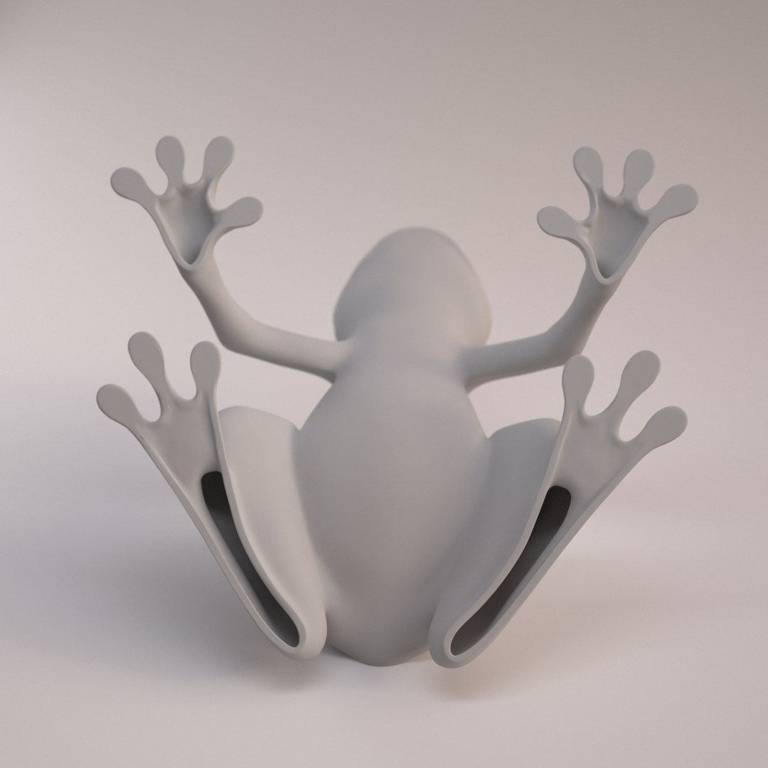 3d Frog Print Model
