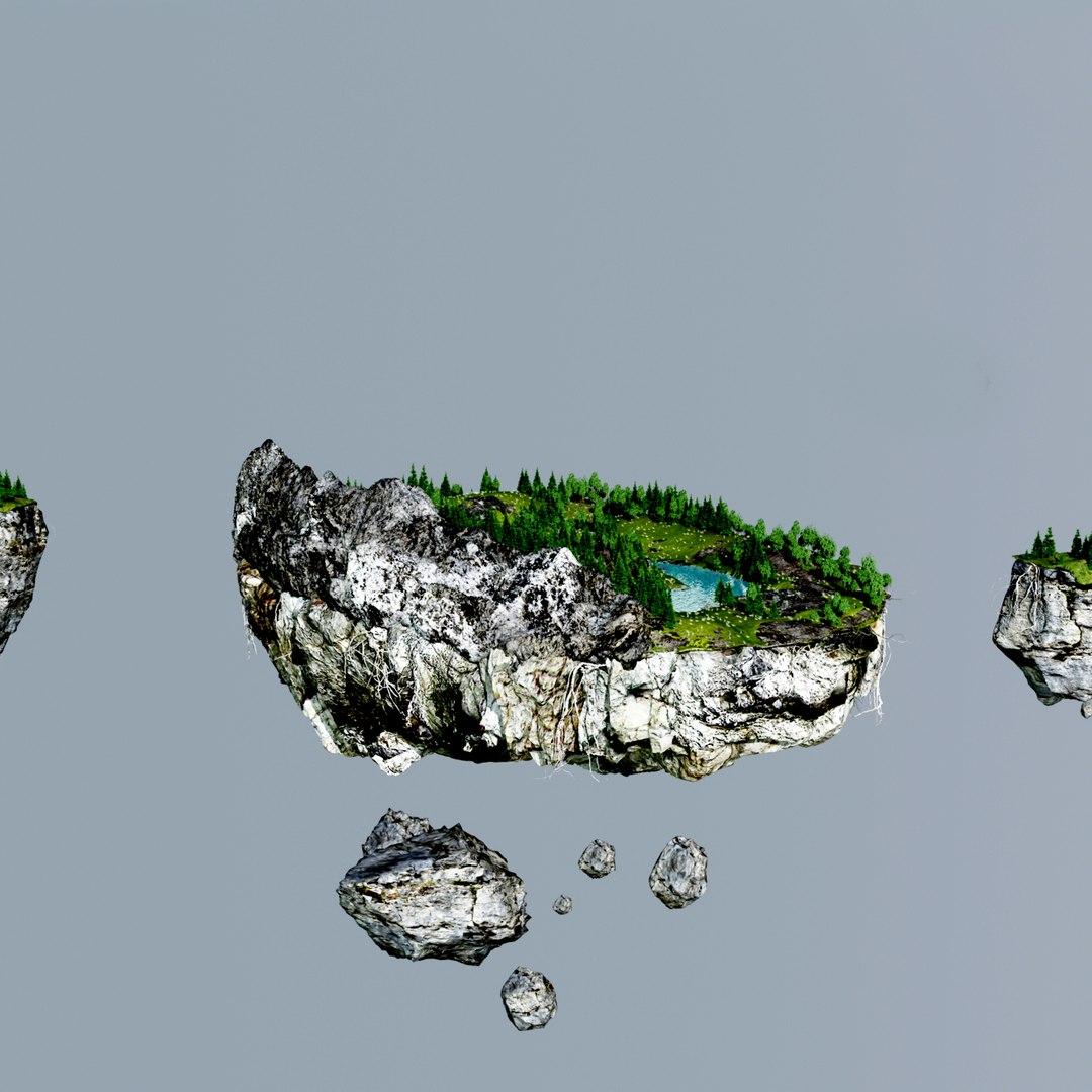 3d Model Floating Island