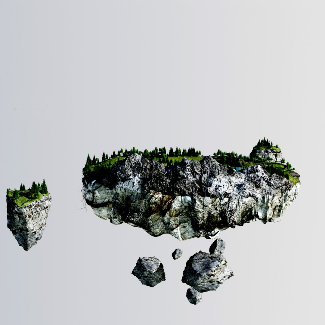 3d Model Floating Island