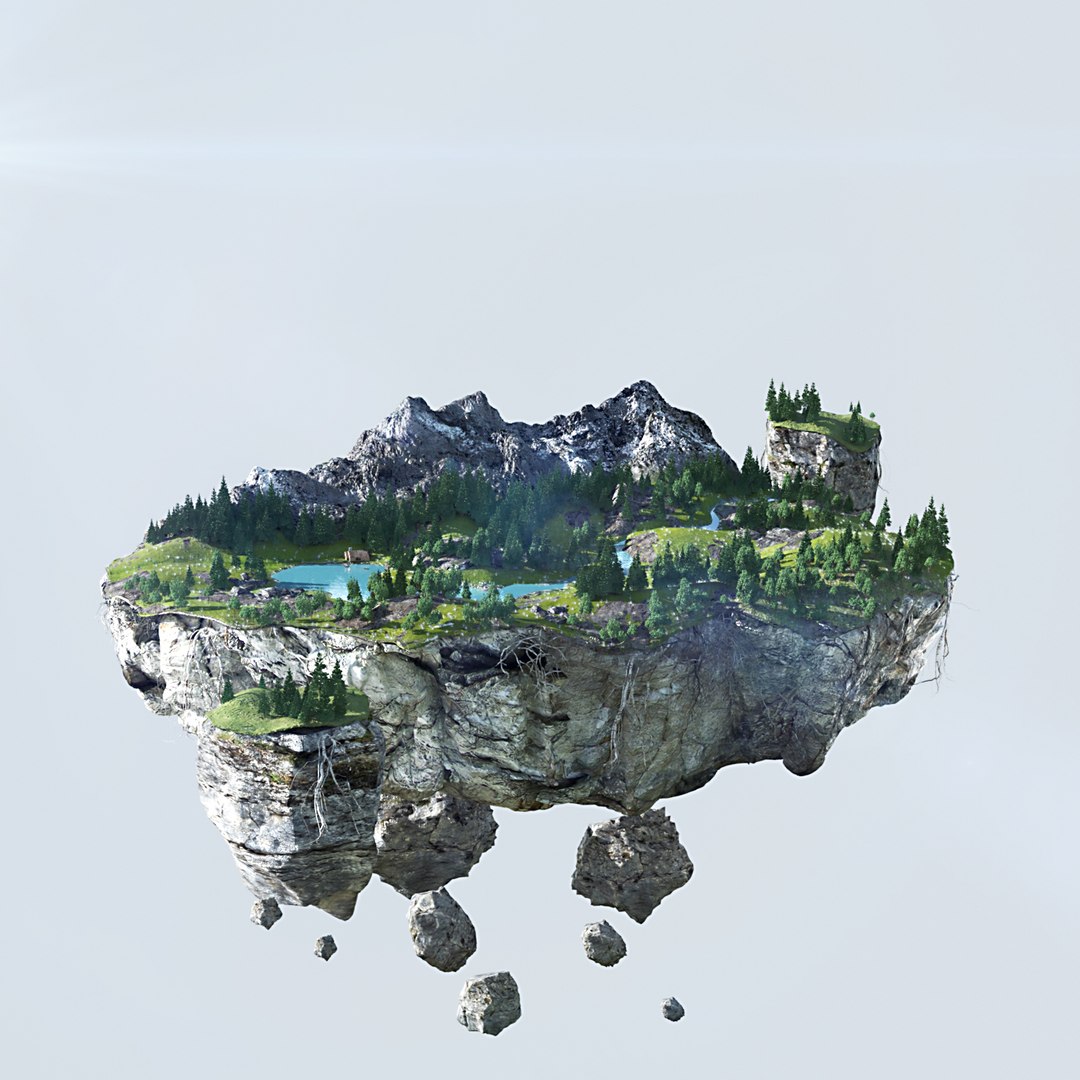 3d Model Floating Island