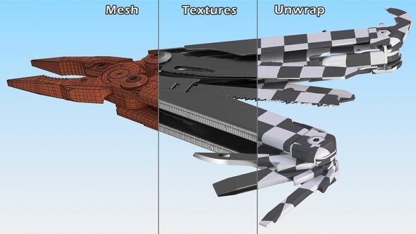3D model Multitool Black Rigged - TurboSquid 1753414