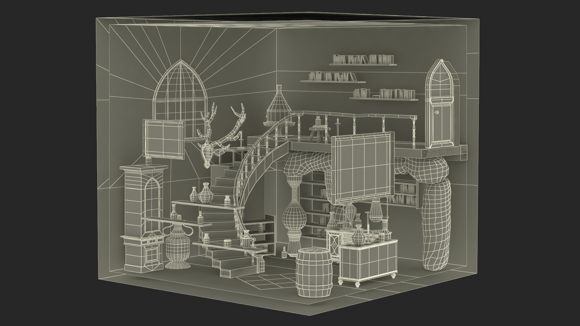 3D Alchemist Laboratory - TurboSquid 2287260