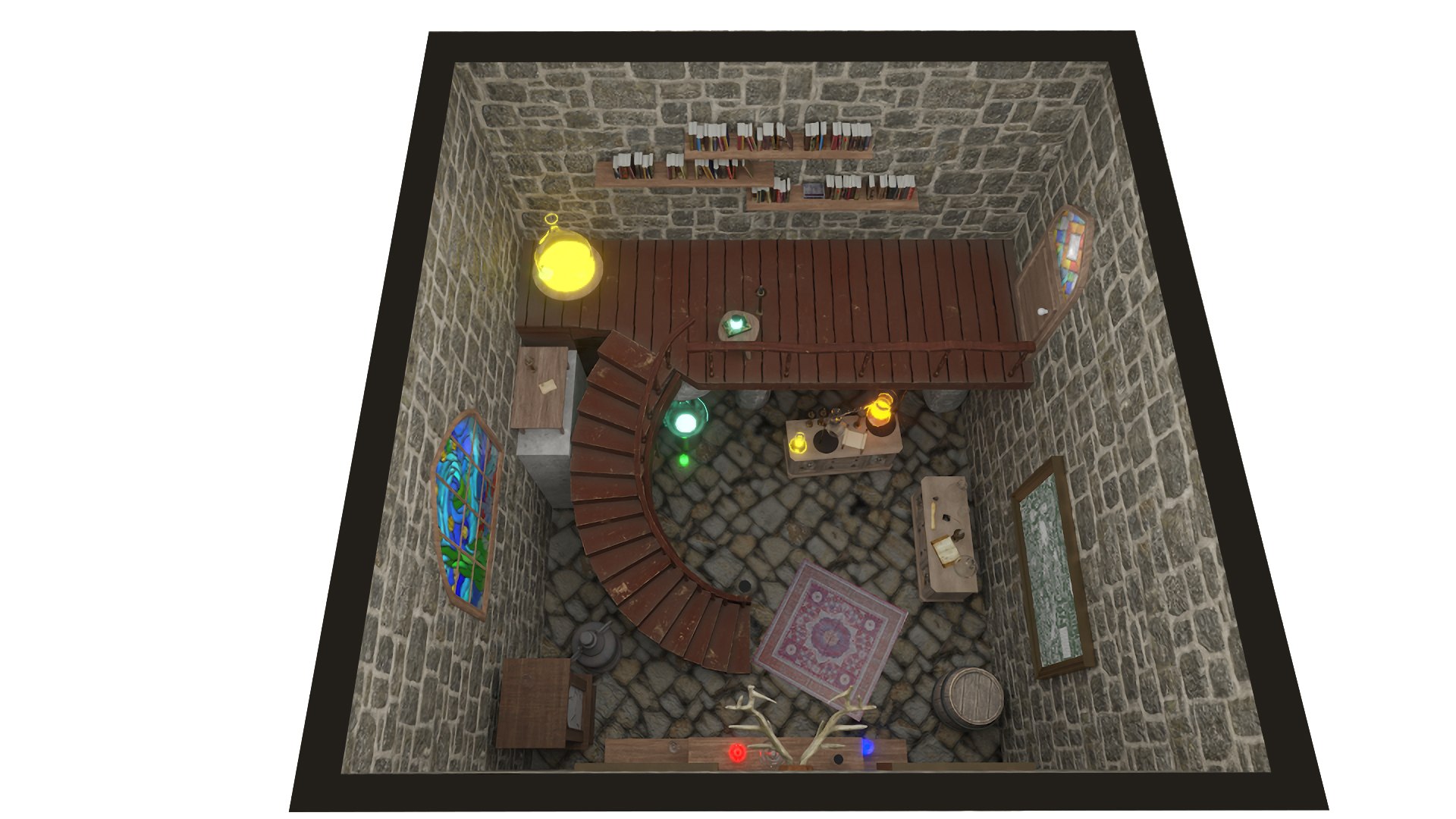 3D Alchemist Laboratory - TurboSquid 2287260