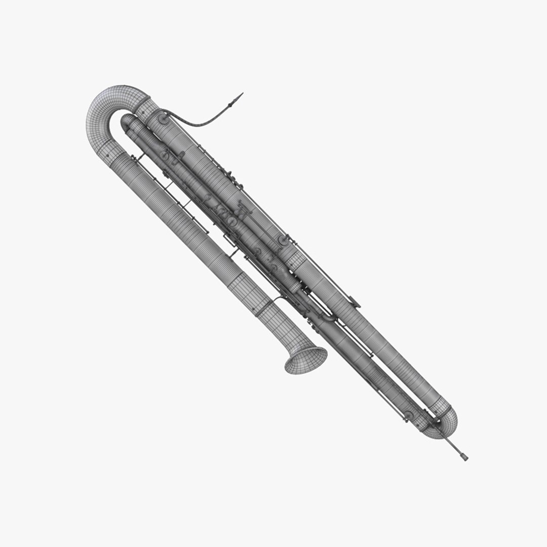3D Contrabassoon model - TurboSquid 1738688