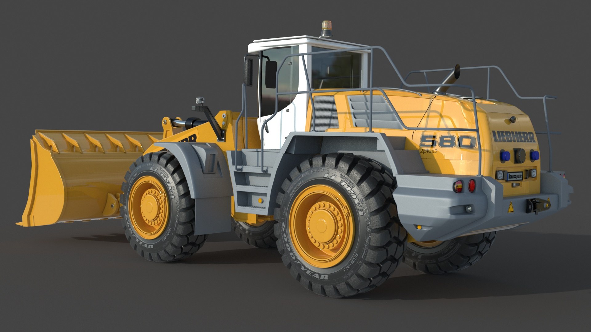 Liebherr L 580 Wheel Loader 3D Model - TurboSquid 2335565