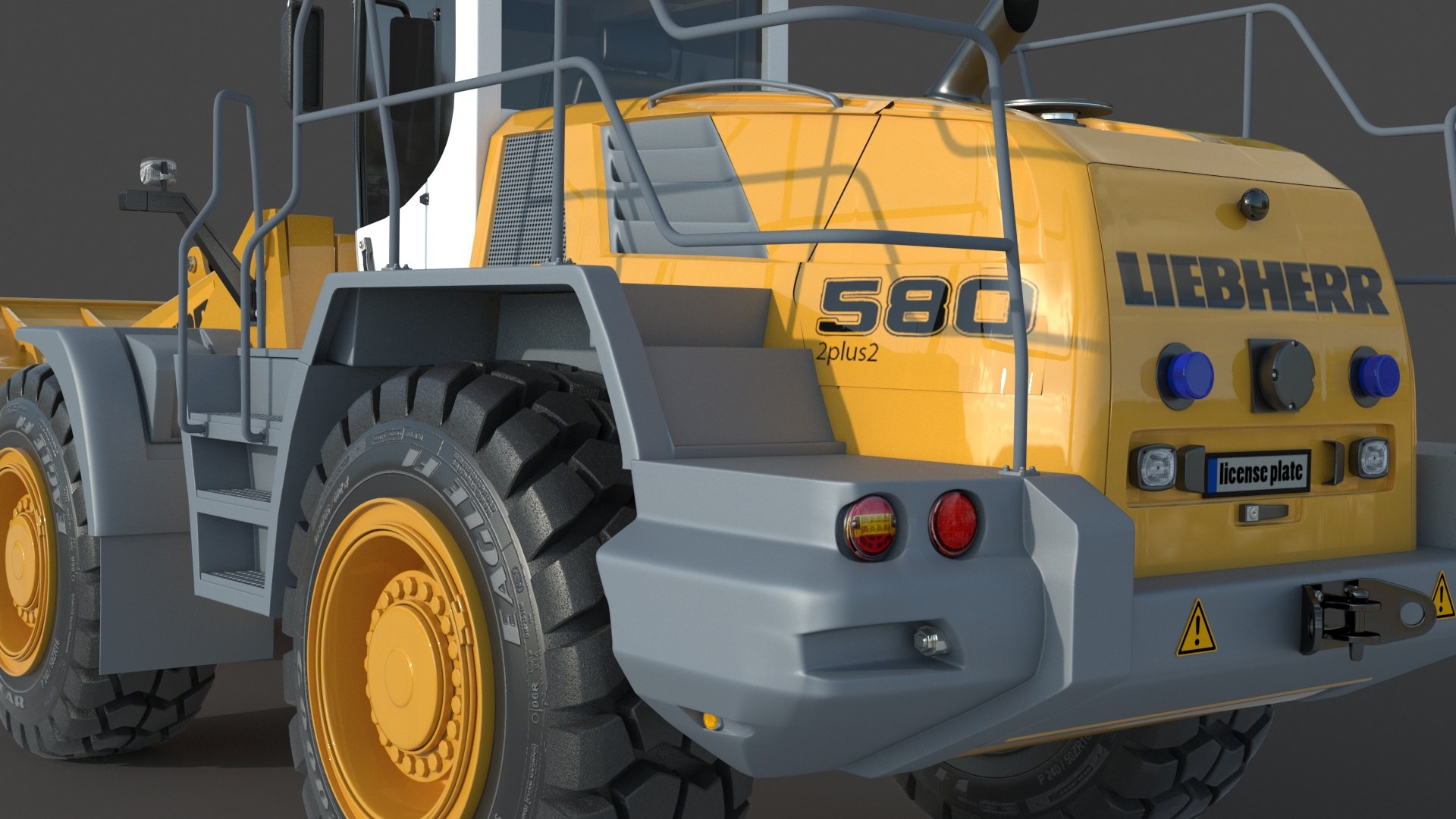 Liebherr L 580 Wheel Loader 3D Model - TurboSquid 2335565