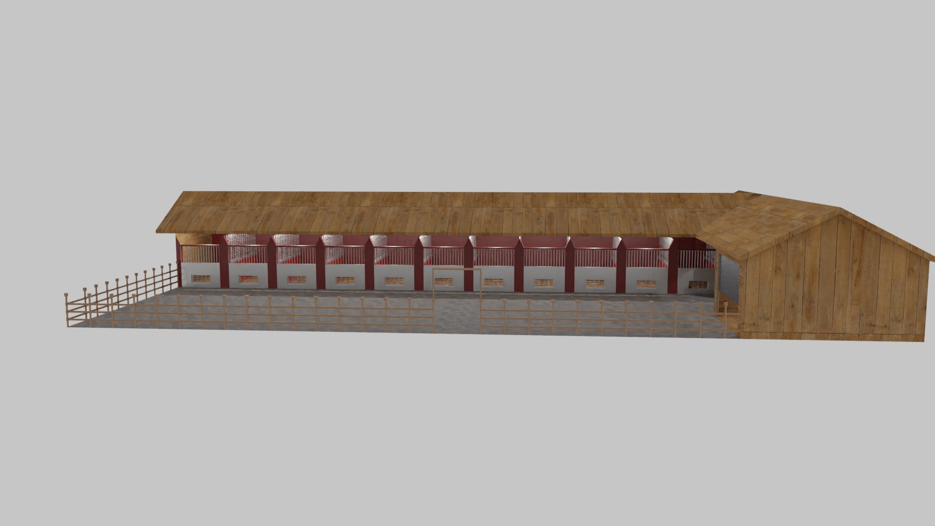 3D Horse Stable - TurboSquid 2159140