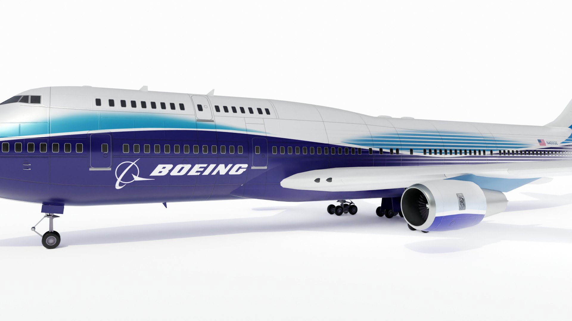 Boeing 747-400 Boeing House Colors 3D Model - TurboSquid 2020102